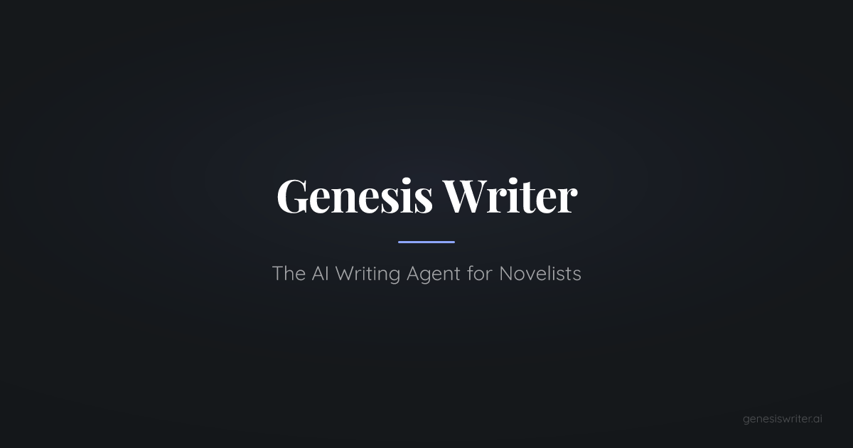 Genesis Writer — AI Co-Author for Novels and Long-Form Fiction